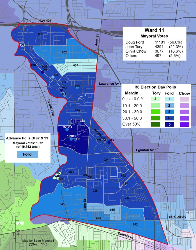 Mapping the 2014 Toronto election: Wards 11 and 12 – Sean Marshall