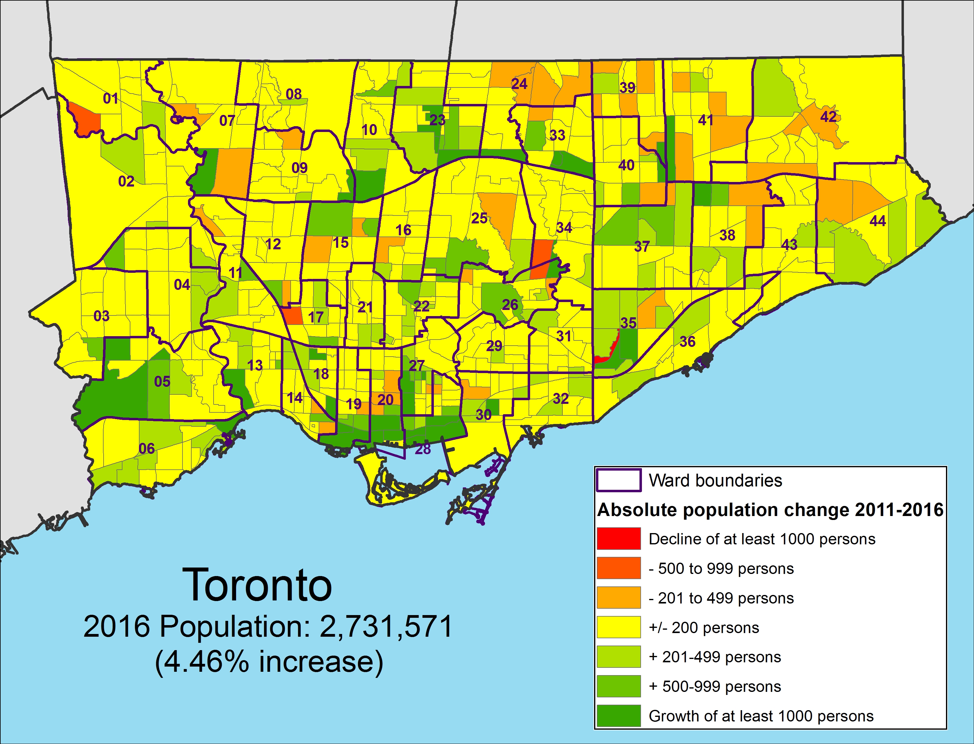 Mapping Toronto’s population growth – Sean Marshall