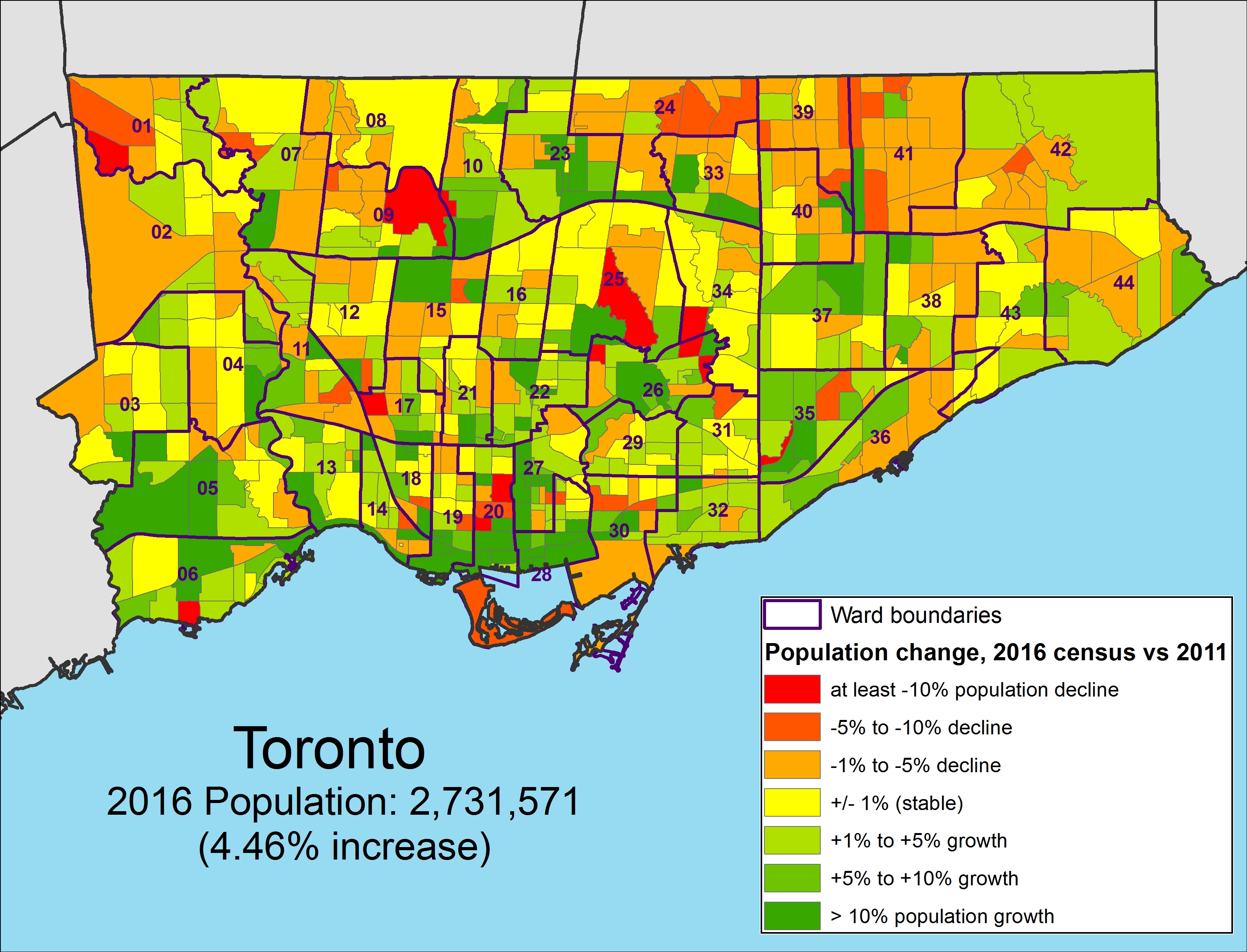 Mapping Toronto’s population growth – Sean Marshall